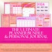Full Planner Bundle Printable Planner Goals, Habits Growth Mindset Self ...