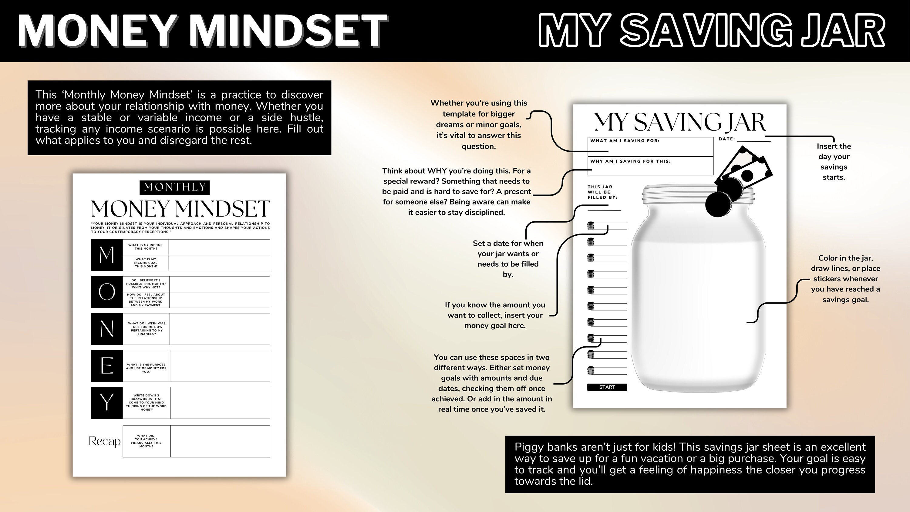 Daily Check in Digital & Printable Journal Mindfulness, Self-reflection ...