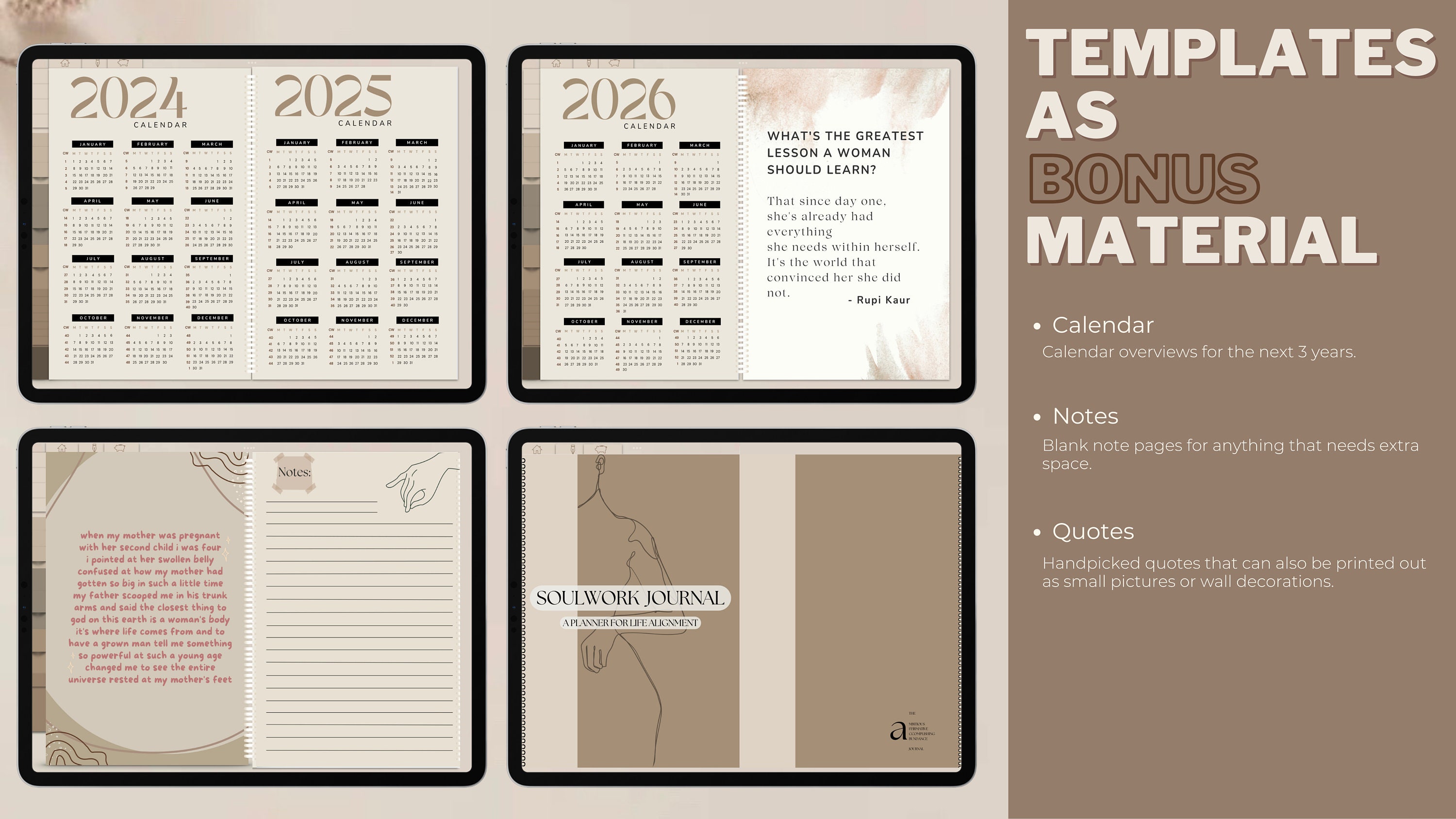 Digital Planner 2024 2025 Undated iPad Planner Goodnotes Planner ...