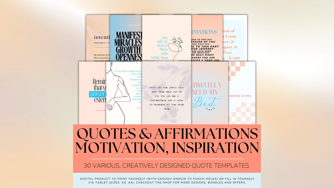30 Instagram Motivational Quote Template Canva | Editable Quotes ...