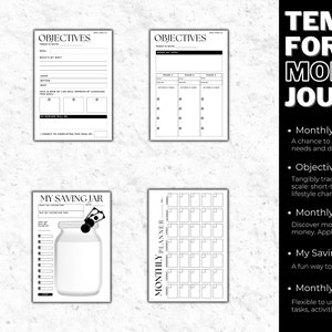 Digital Download Journal Printable Gratitude Smart Goal Setting Budget ...
