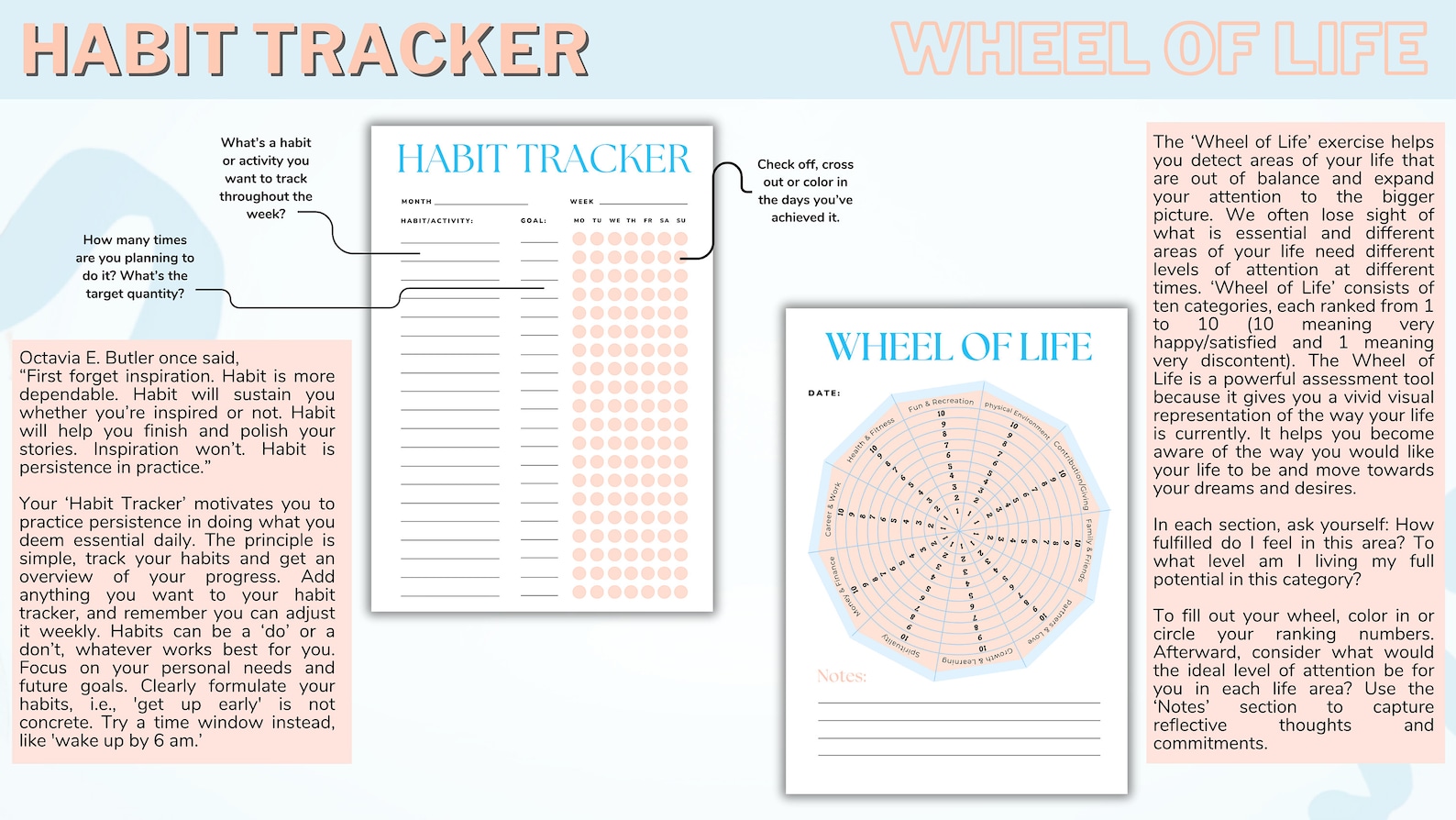 Daily Focus Planner Template | Printable Daily BUNDLE | Daily schedule ...