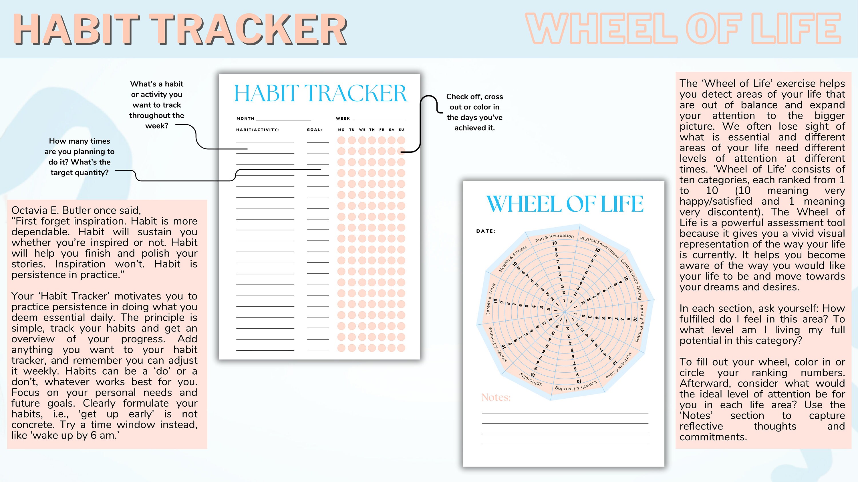 Daily Focus Planner Template Printable Daily BUNDLE Daily Schedule ...