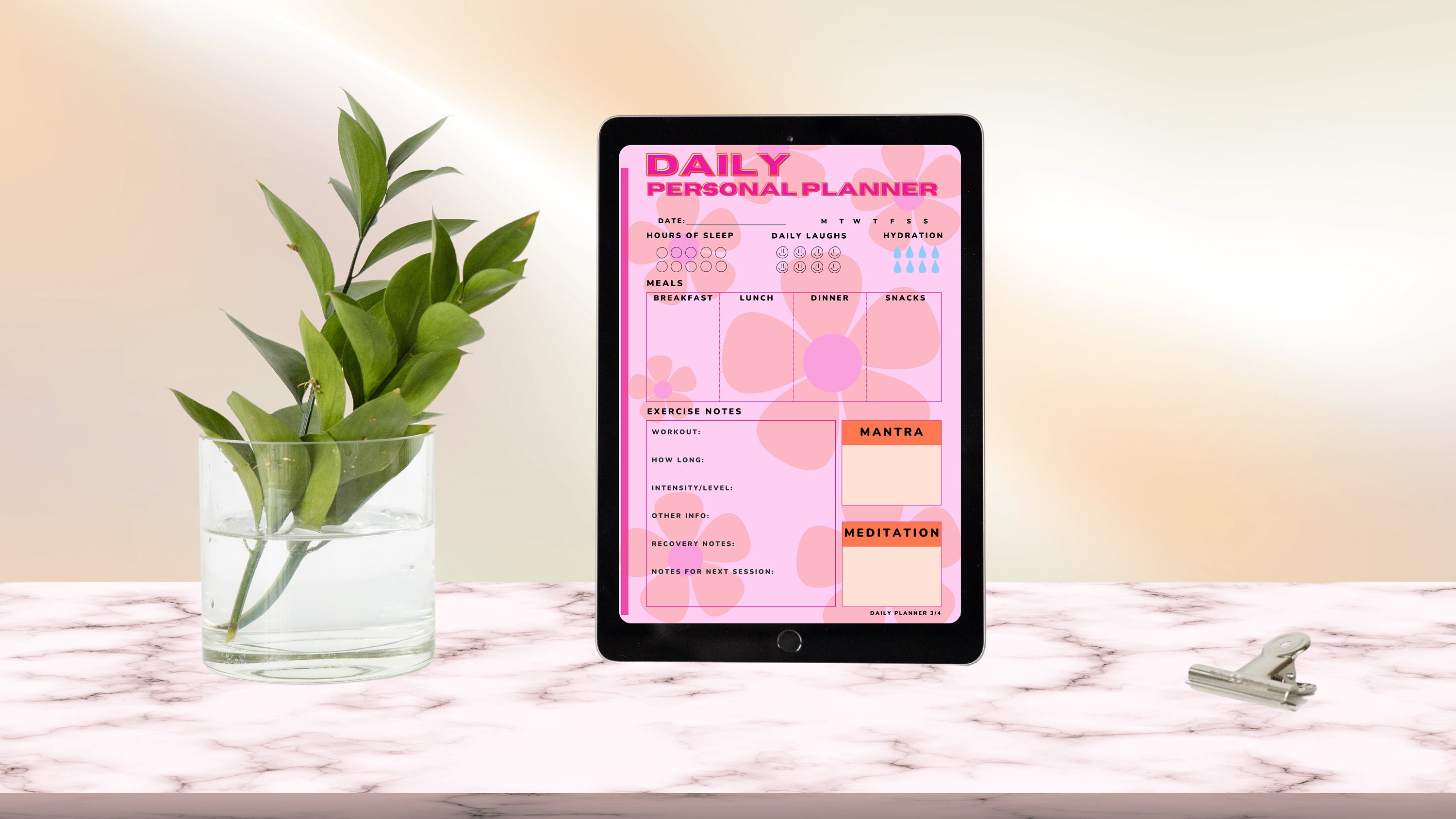 Full Planner Bundle Printable Planner Goals, Habits Growth Mindset Self Care, Journal Entries ...