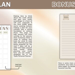 Full Planner Bundle Printable Planner Goals, Habits Growth Mindset Self ...