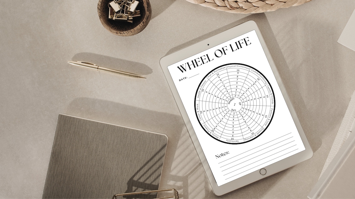 Wheel of Life Printable,printable Wheel of Life Kit,life Balance Wheel ...
