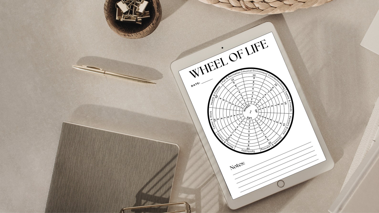 Wheel of Life Printable,printable Wheel of Life Kit,life Balance Wheel ...