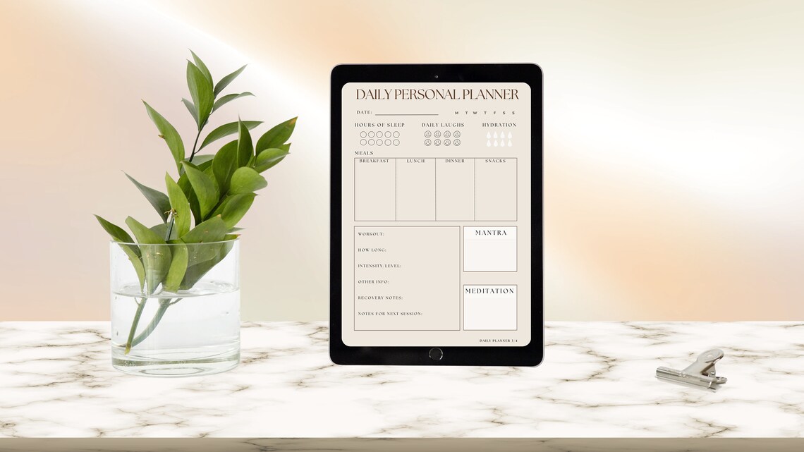 Full Planner Bundle Printable Planner Goals, Habits Growth Mindset Self ...