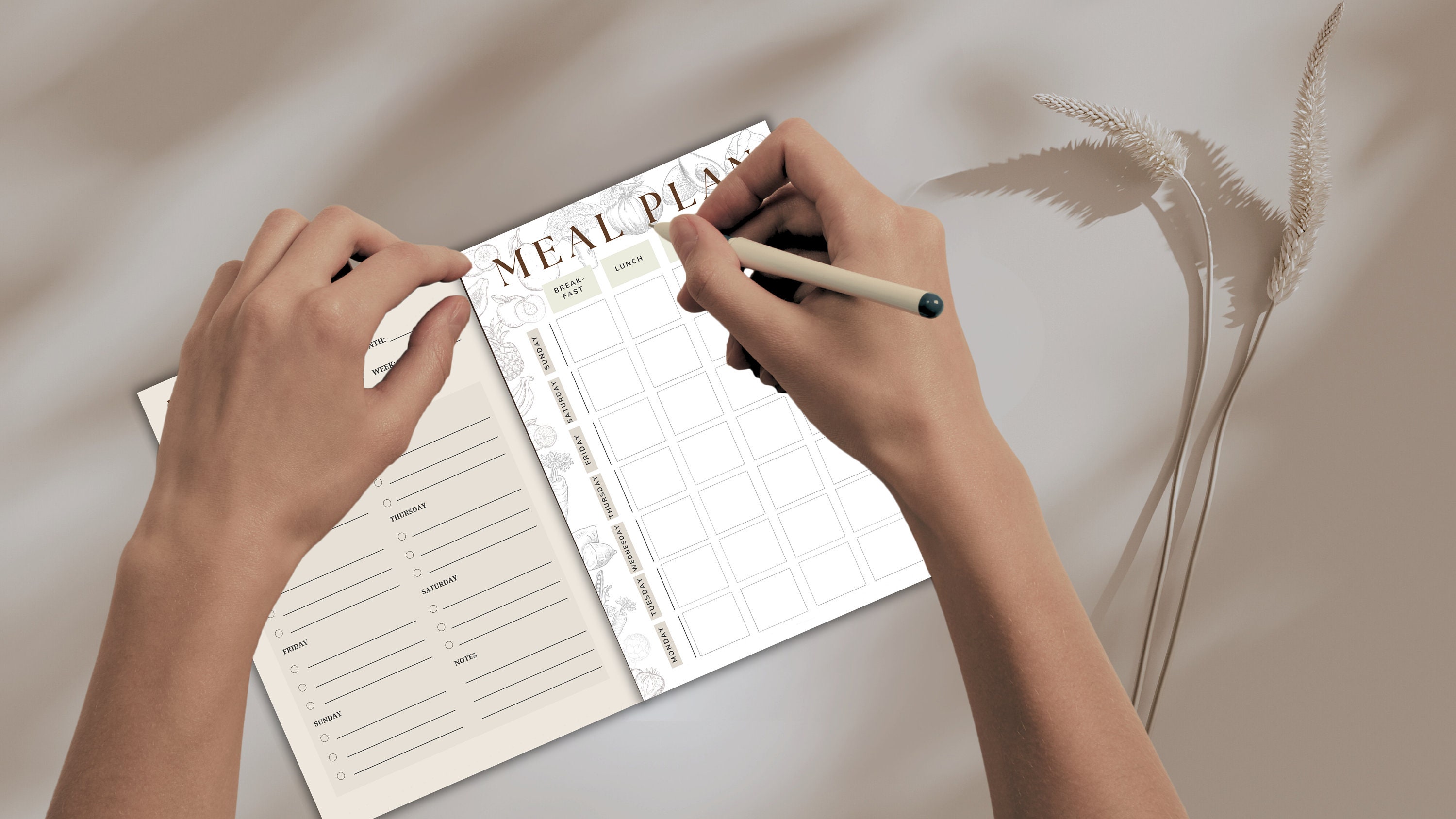 Full Planner Bundle Printable Planner Goals, Habits Growth Mindset Self ...