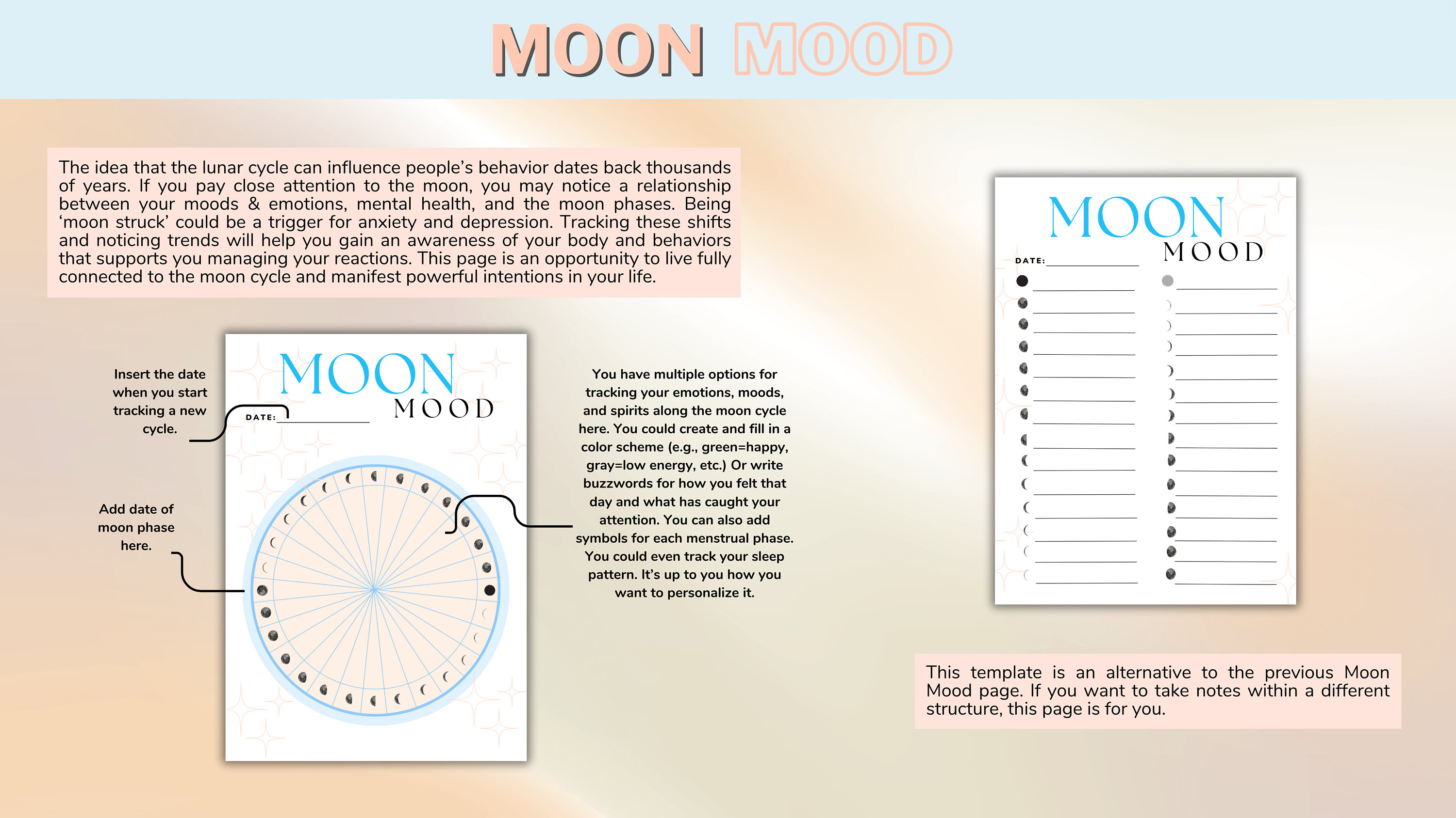 Printable Lunar Calendar 2024, Moon Phase Calendar, Full Moons 2024 ...