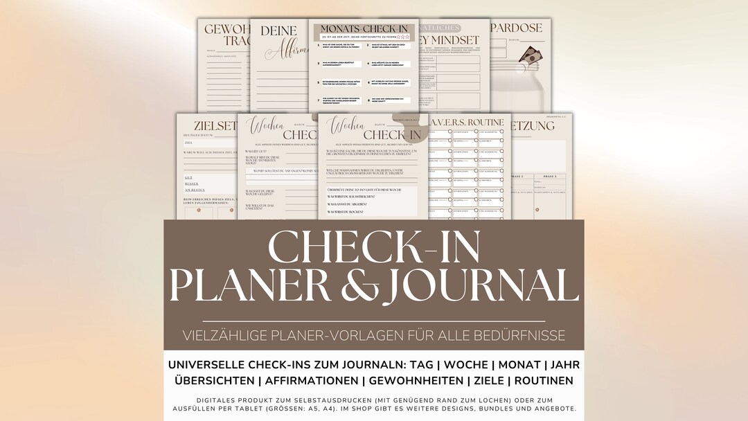 Minimalist Weekly Check-in Template to Print, Mental Health Daily Check ...