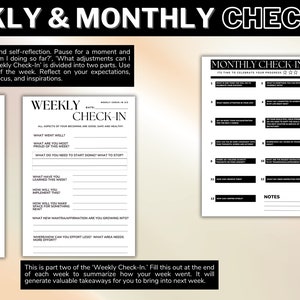 Daily Check in Digital & Printable Journal | Mindfulness, Self ...