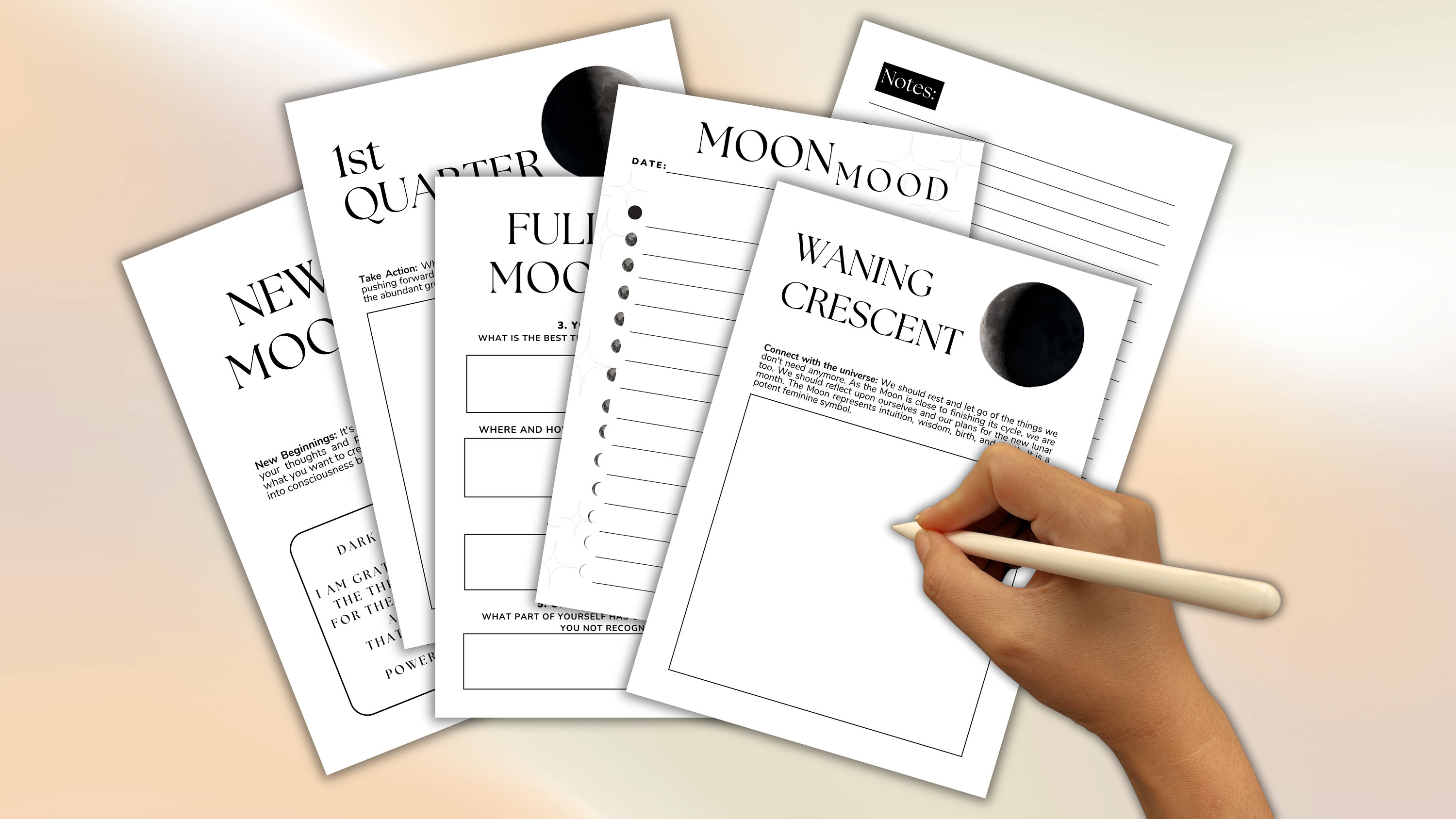 2025 Moon Journal / Moon Planner / Moon Phase Planner Download / Moon ...