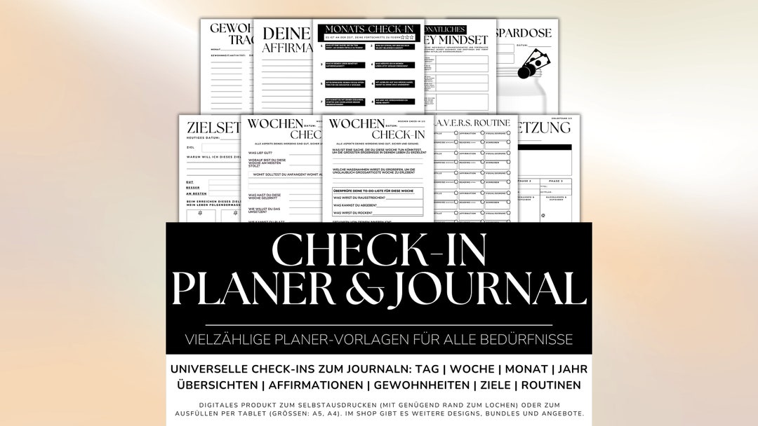 Weekly Check-in Template to Print Out, Fill Out Undated Weekly Check-in ...