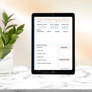 Full Planner Bundle Printable Planner Goals, Habits Growth Mindset Self ...