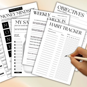 Daily Check in Digital & Printable Journal | Mindfulness, Self ...