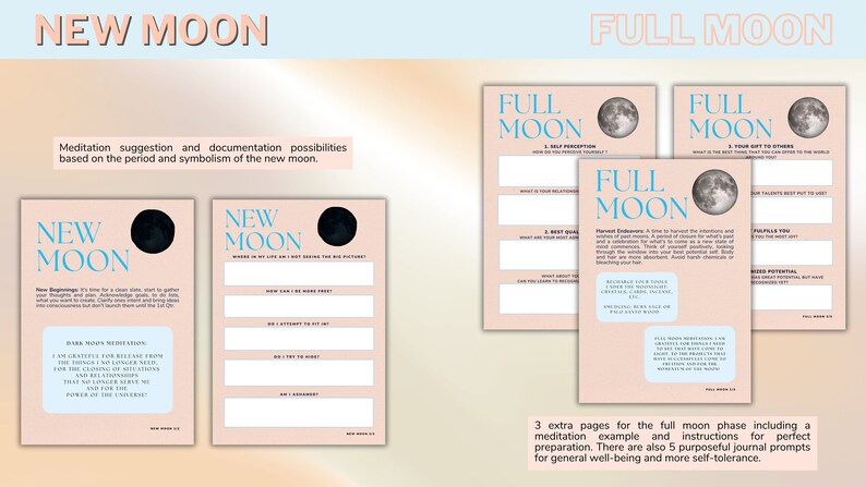 Printable Lunar Calendar 2024, Moon Phase Calendar, Full Moons 2024 ...