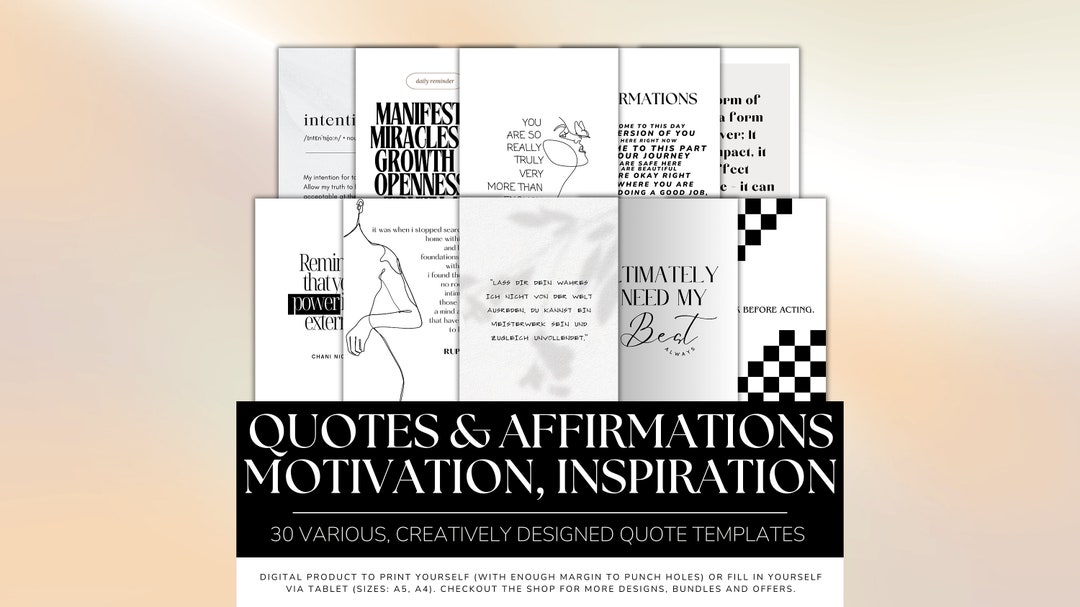 30 Instagram Motivational Quote Template Canva | Editable Quotes ...