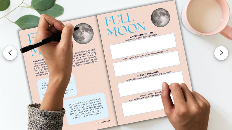 Printable Lunar Calendar 2024, Moon Phase Calendar, Full Moons 2024, Lunar Planner, Download ...