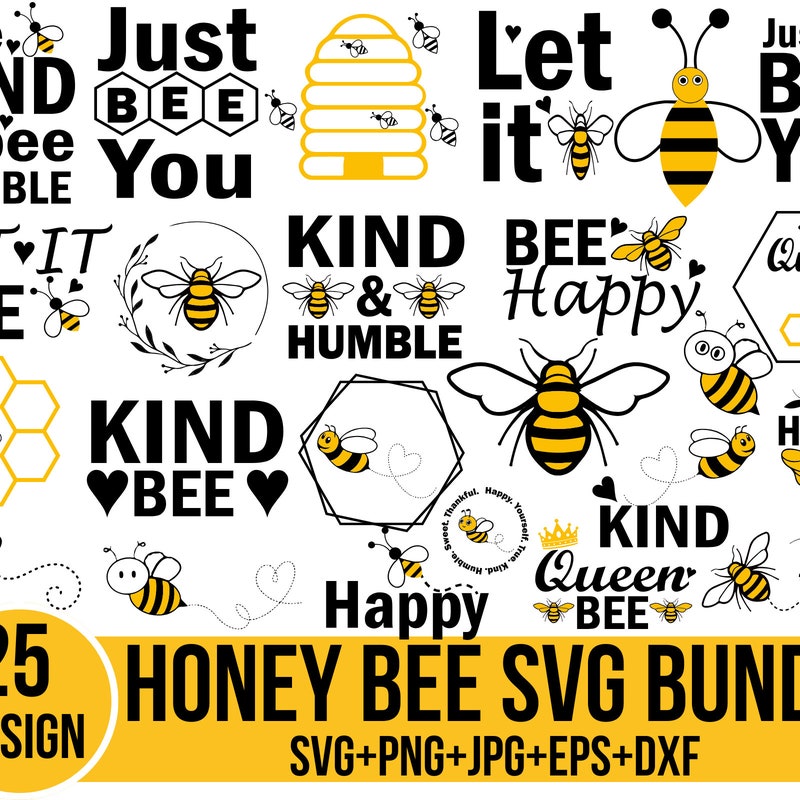 Honey Bee Svg - Etsy