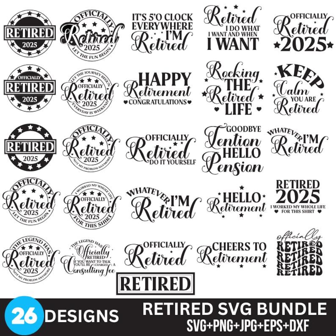 Retirement SVG, Retired Saying SVG, Retired Shirt SVG, Let the Journey ...