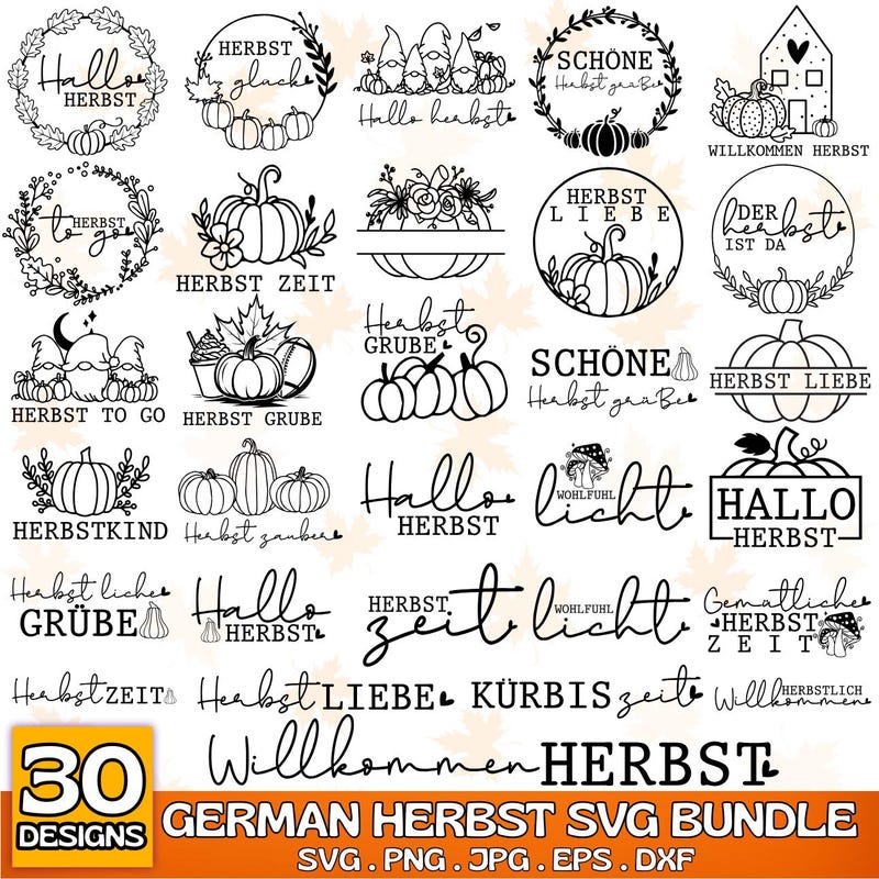 Plotterdatei herbst - Etsy.de