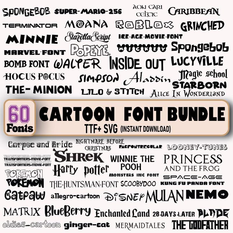 Cartoon Beauty Logo - Etsy UK