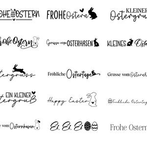 Oster-Plotterdatei-Bundle - Oster Designs für Cricut und Silhouette - Ostern Schriftzug ...
