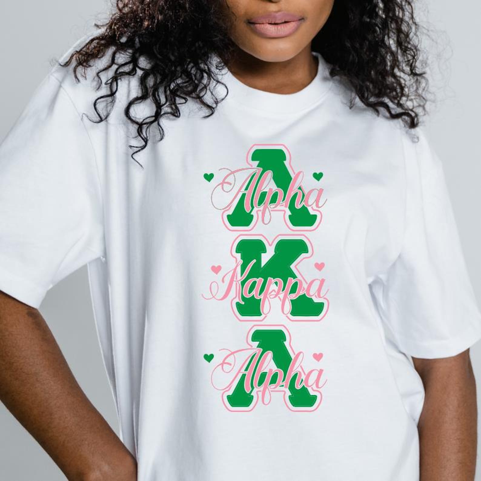 AKA SVG Bundle, Lettering, Greek (pink & Green, 1908) Sisterhood Files ...