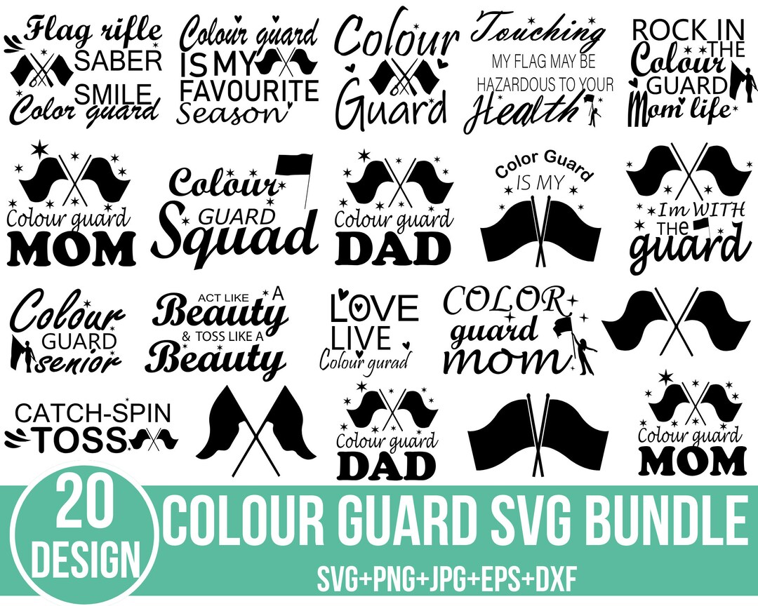 Color Guard SVG, Color Guard Flag, Marching Band Svg, Color Guard ...