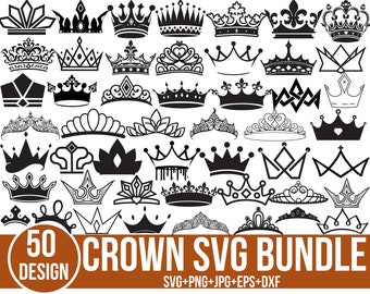 Royal Crown SVG, Princess Tiara SVG, King Crown, Queen Crown, Princess ...