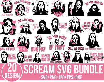 Scream Svg, Ghost Face Svg, Scream You Hang up SVG, Scream Ghost Face ...