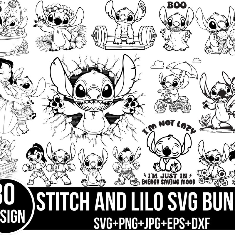 Stitch Svg - Etsy