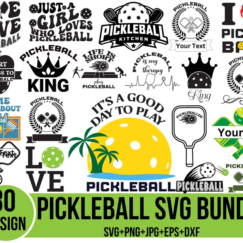 Pickleball Svg Bundle - Etsy