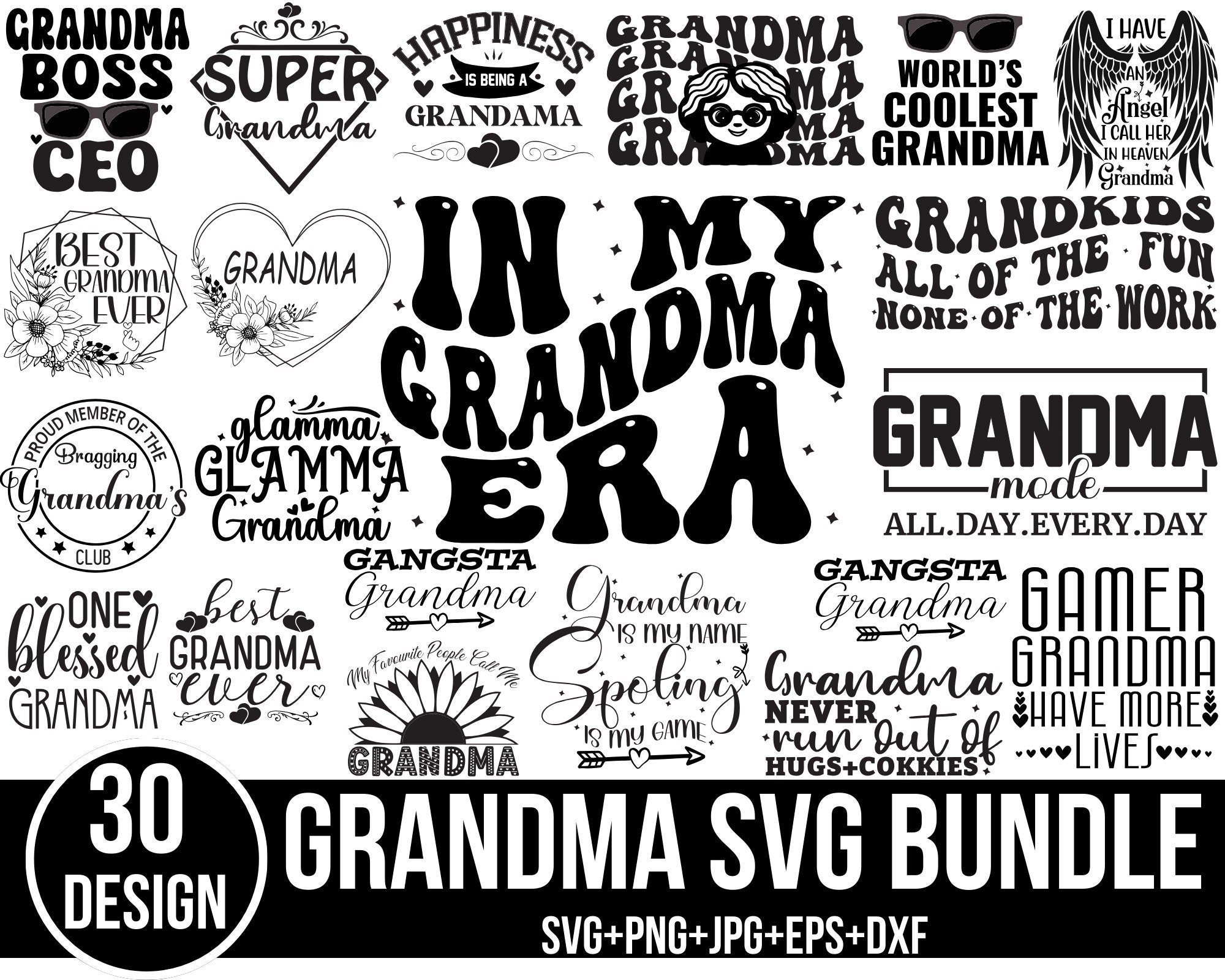 Grandma Svg Bundle, Grandma Heart Svg, Nana Svg, Day Svg, Mom Svg ...