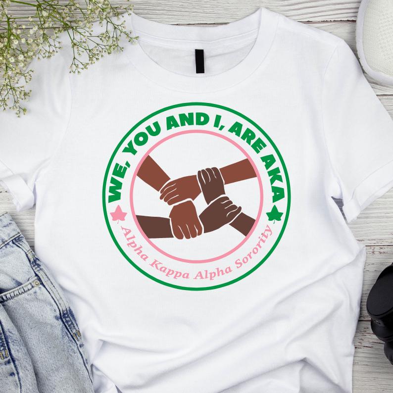 AKA SVG Bundle, Lettering, Greek (pink & Green, 1908) Sisterhood Files ...