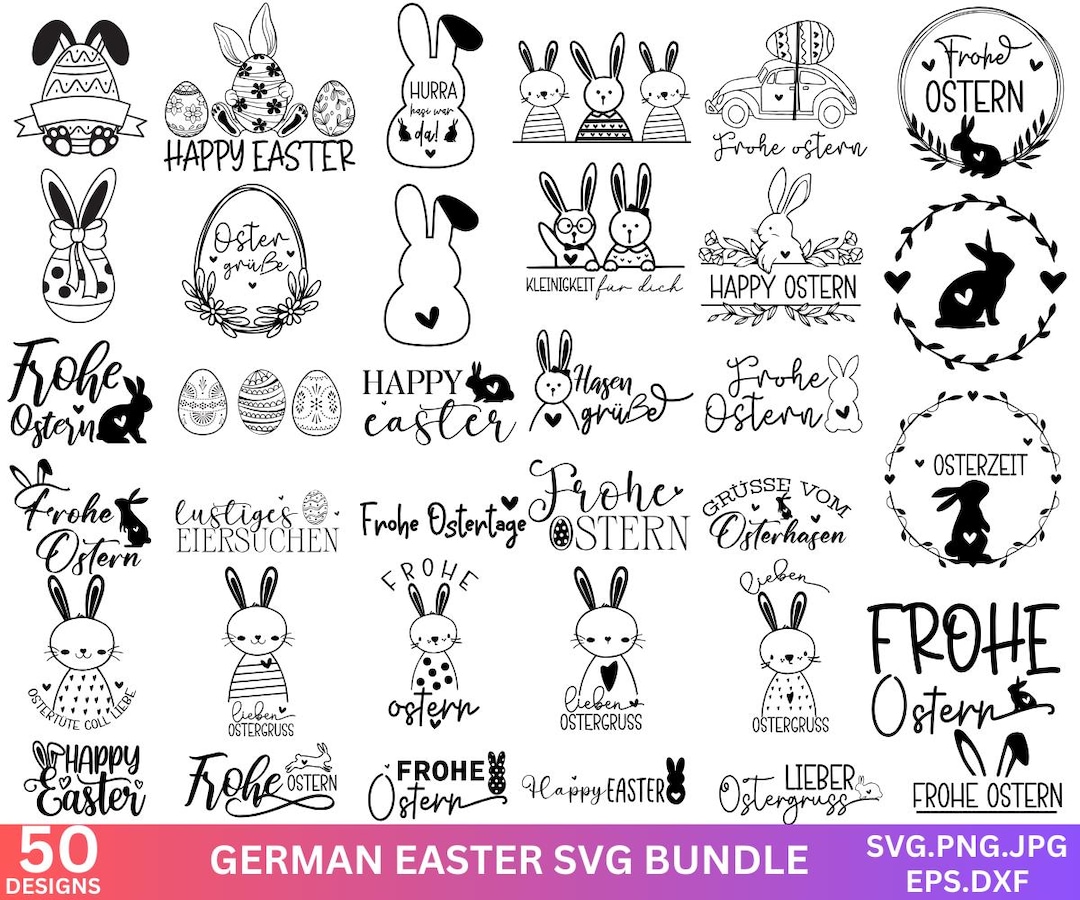 Oster-Plotterdatei-Bundle - Oster Designs für Cricut und Silhouette ...