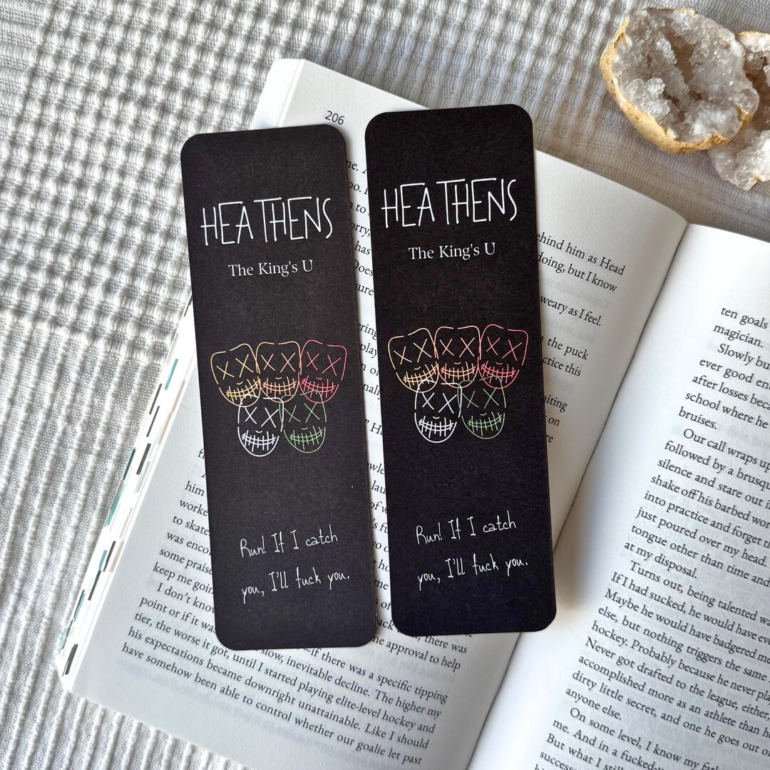 Heathens Dark Romance Bookmark Legacy of Gods Rina Kent Licensed Merch ...