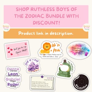 We're a Pride Sticker Leon Night Ruthless Boys of the Zodiac Licensed ...