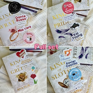 Kings of Sin Series Sticker Bundle , Ana Huang Inspired Book Sticker ...