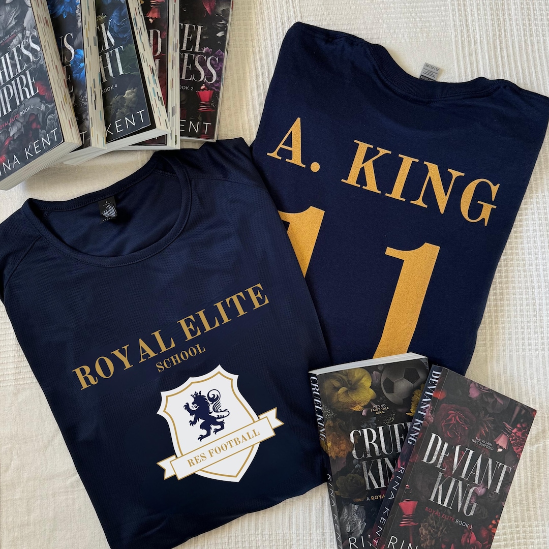 Royal Elite Series Football Jersey, Rina Kent T-shirt, Aiden King, Cole Nash, Ronan Astor, Levi ...
