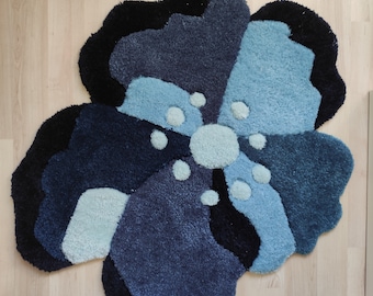 Tufted Flower Rug - Etsy