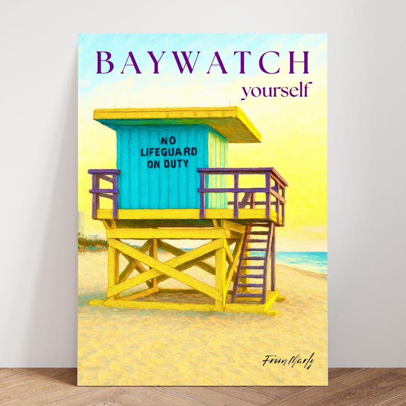 Baywatch Yourself Poster - Etsy