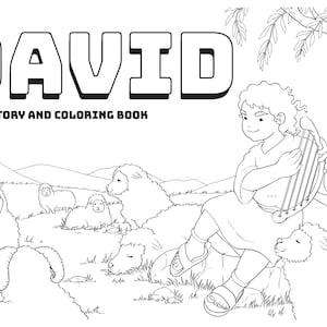 The Story of David - Bible Story Colouring Pages. 15 Pages of Children ...