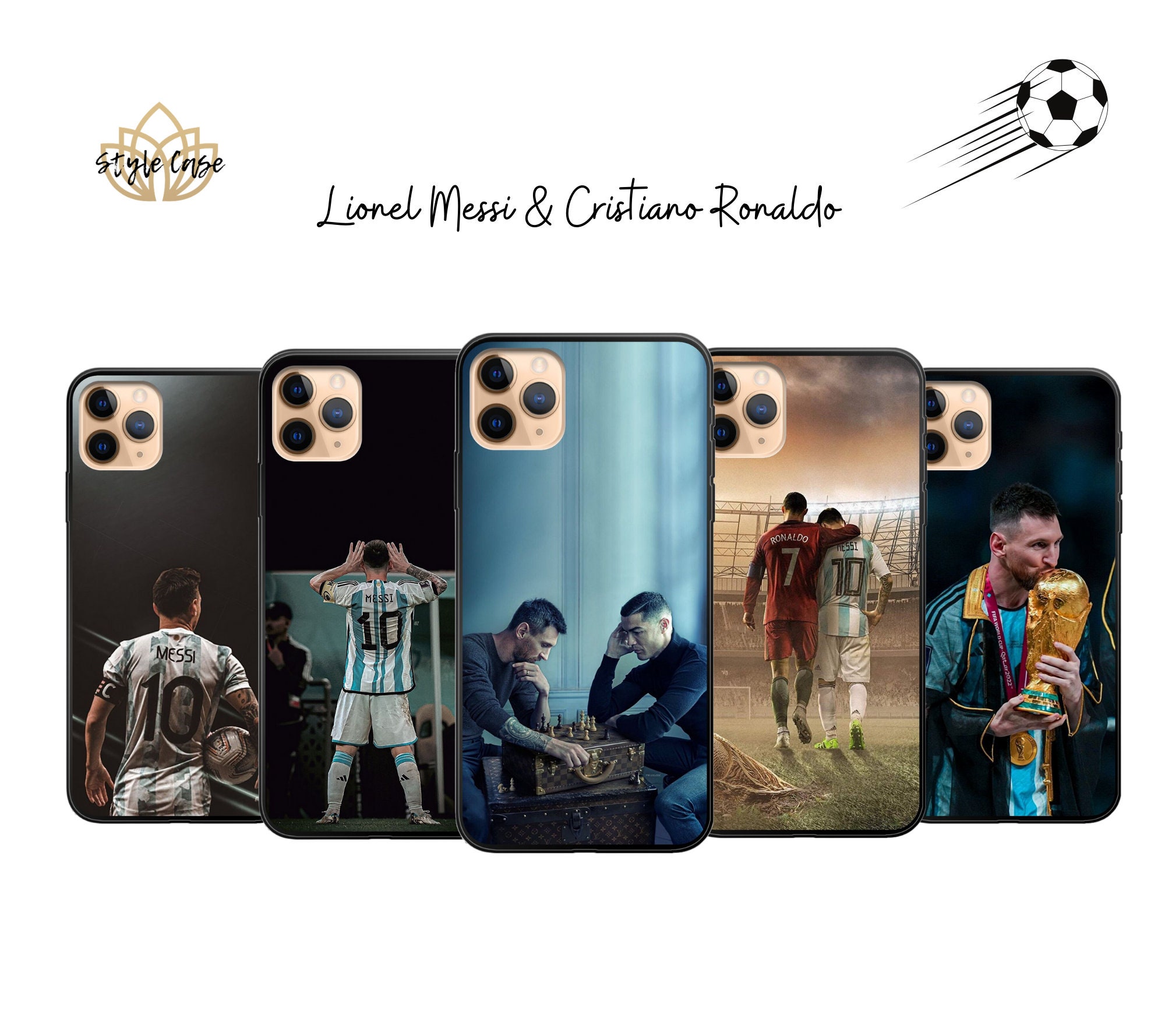 Lionel Messi Cristiano Ronaldo Phone Case Cr7 Football Team iPhone Case ...