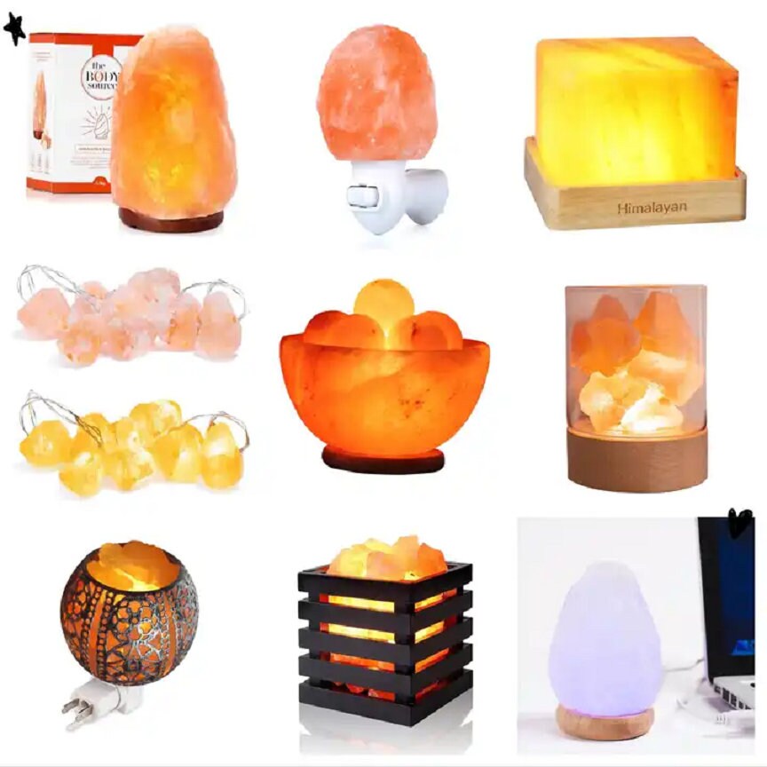 Himalayan Natural Globe Rock Salt Lamp Crafted Shapes Salt Lamps - Etsy