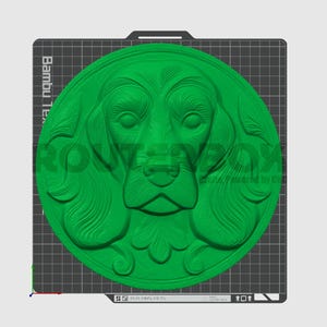 Cocker Spaniel Dog 3D Print Ready STL, Great for CNC Cutting, Wood ...