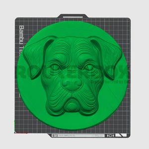 Boxer Dog Realistic 3D STL Model: CNC Carving, Resin Printing (digital ...