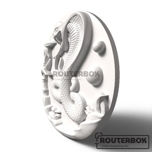 Snake Relief 3D STL Model for CNC Router and Woodworking, Perfect for ...