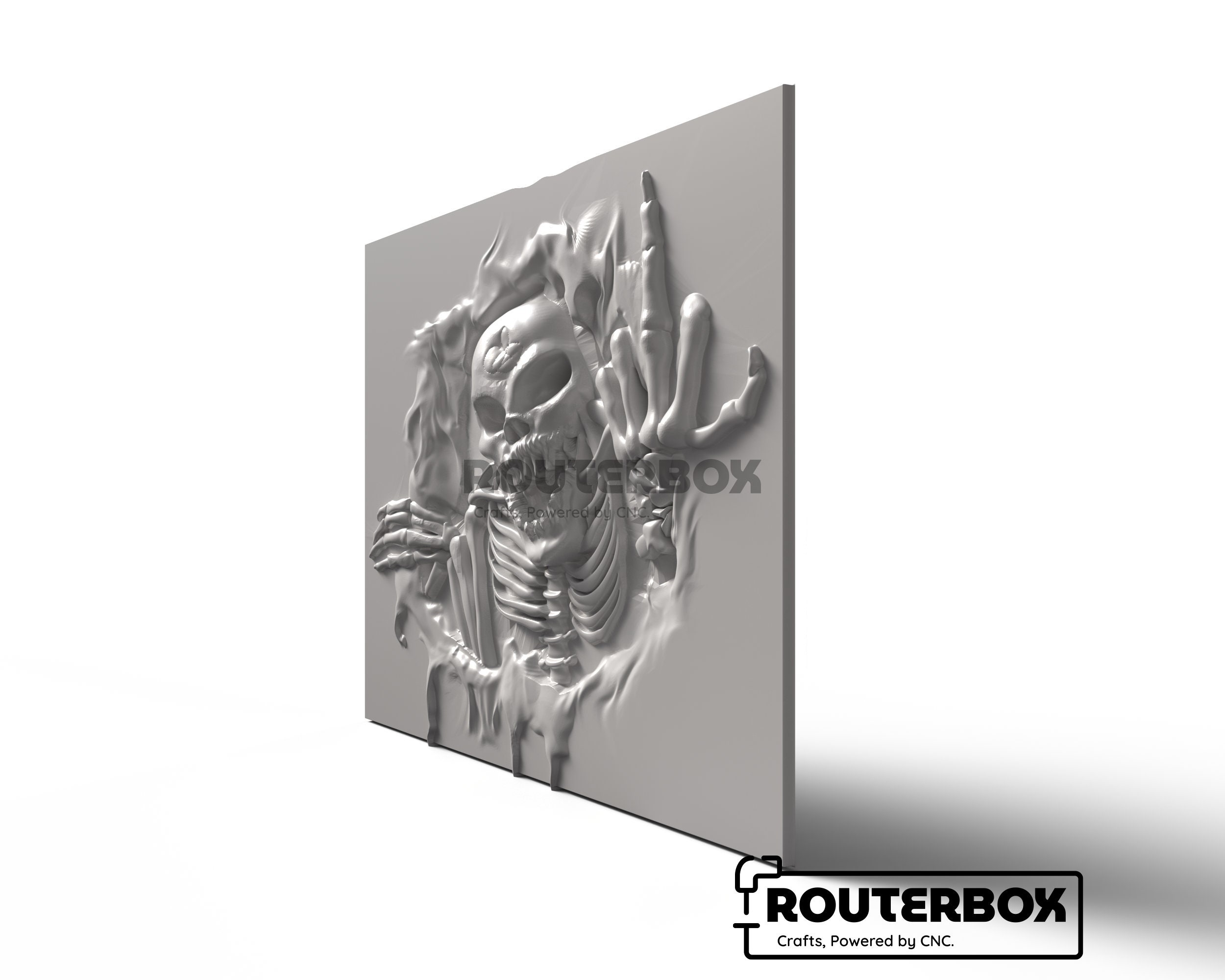 Crazy Skeleton Halloween Wooden Decor: Spooky Delight for CNC Router ...